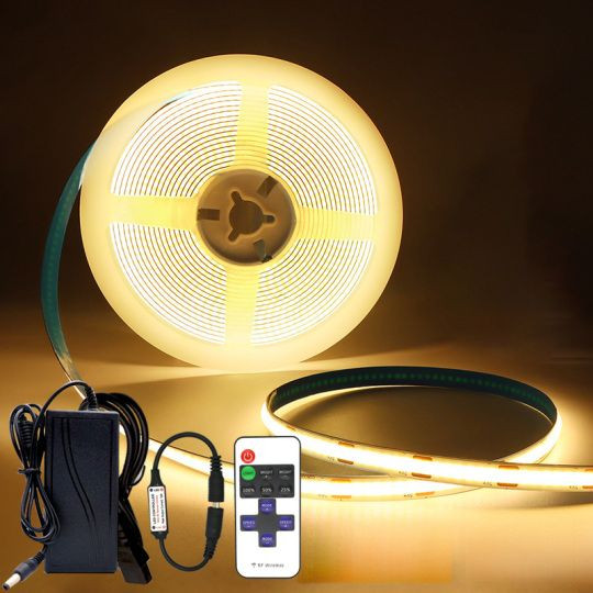 Buy 12v Warm White Flexible Led Tape Remote Control For Home Diy,16.4ft ...