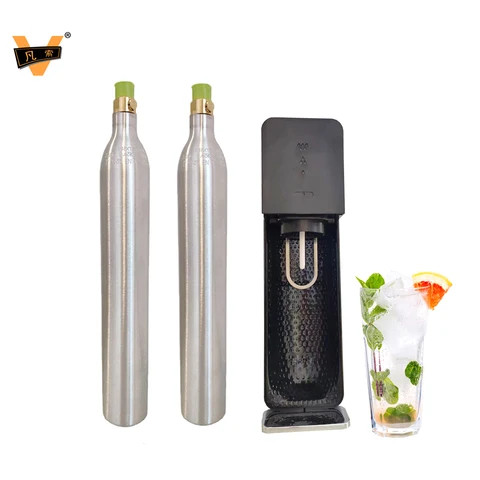 Buy 0.6l 360g 425g Soda Maker Gas Bottle Co2 Gas Tank Cylinder Aluminum Co2 Cartridge from ...
