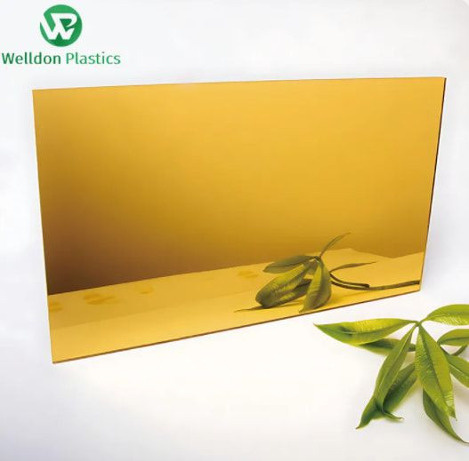 Buy Golden Mirror Acrylic With Adhesive Tape from WELLDON NEW MATERIAL ...
