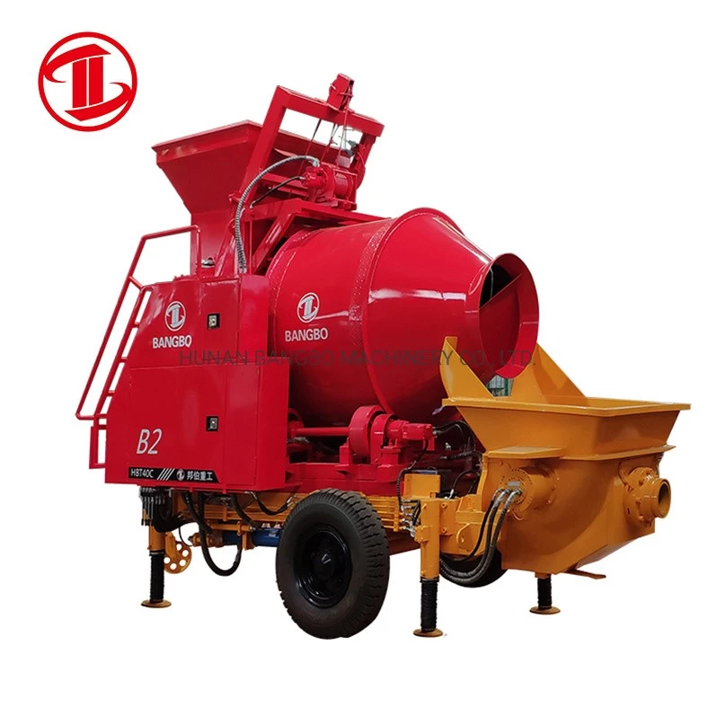 Buy 30m3/h Self Loading Concrete Mixing Machine Portable Cement Pump ...