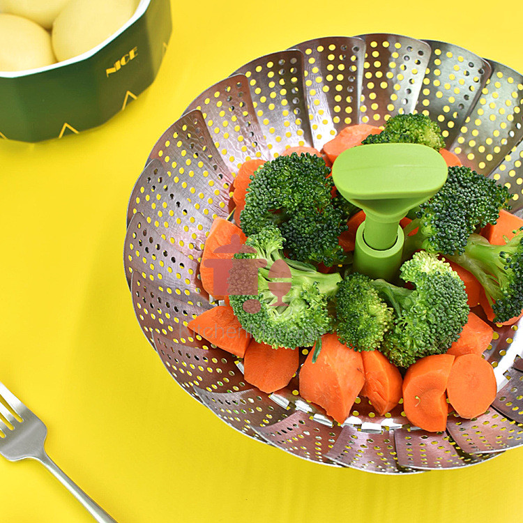 Buy 430 Stainless Steel Steamer Folding Steaming Rack Contraction ...