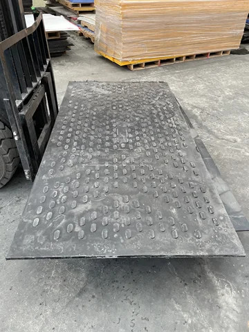 Buy 4x8 Feet Plastic Heavy Duty Excavator Ground Cover Protect Mat Anti ...