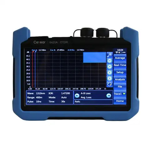 Buy 6420a Otdr With Optical Power Meter Vfl 1310 1550 1625nm Optical Time Domain Reflectometer ...
