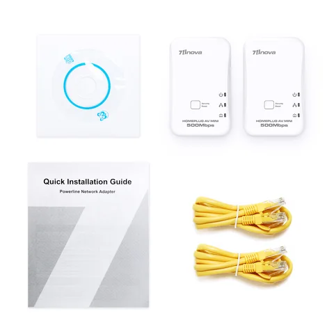 Buy 7inova Homeplug Av Ethernet Powerline Kit Up To 500mbps Plug And ...