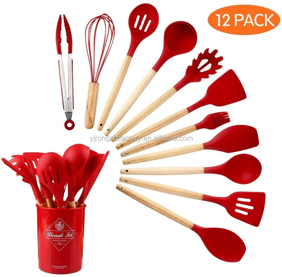 Buy Amazon 12 Piece Nonstick And Heat Resistant Silicone Kitchen ...