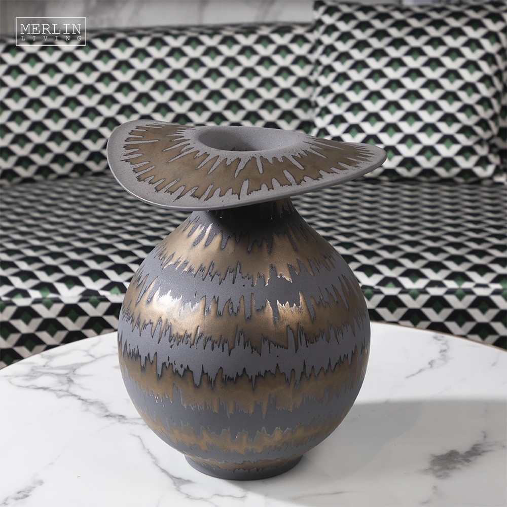 Buy American Style Metal Flower Vase For Living Room Accessories Big ...