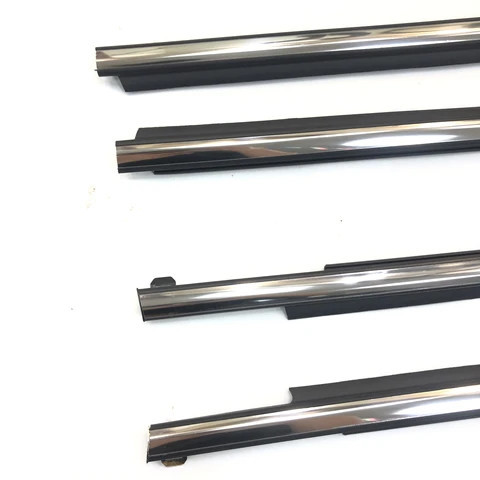 Buy Black Chrome Outer Window Weatherstrip Sweep Trim For Land Cruiser ...