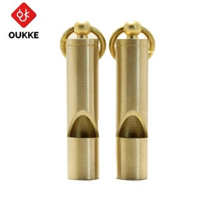 Buy Cnc Custom Metal Survival Brass Whistle Sport Copper Safety Whistle ...