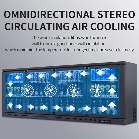 Buy Commercial Bar Counter Frost Free Display Fridge Showcase Fridge ...