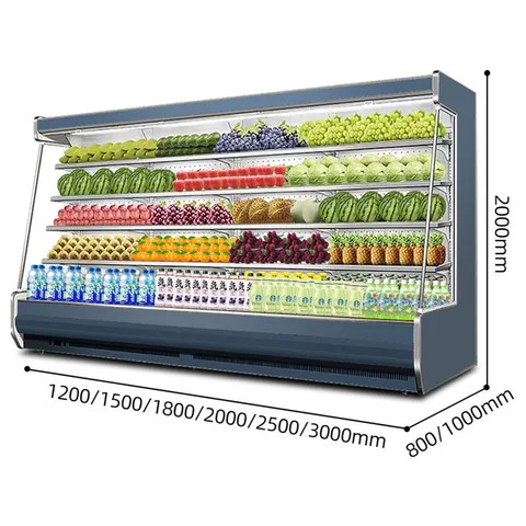 Buy Commercial Supermarket Custom Display Fridge Open Display Fridge ...