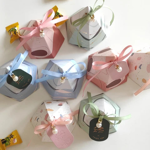 Buy Cone Pyramid Style Candy Box Packaging Small Paper Chocolate Boxes ...