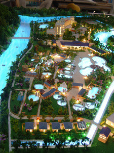 Buy Construction & Real Estate Model For Resort With Led,scale Model ...