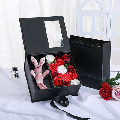 Buy Custom Rose Flower Gift Box Preserved Flower Box Packaging ...