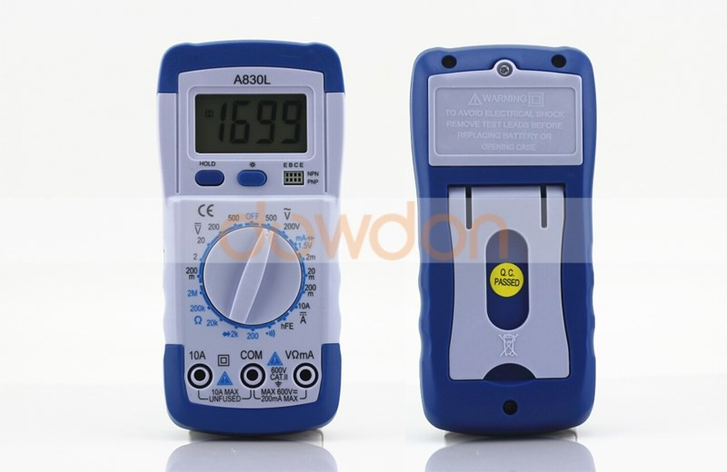 Buy Dmm Digital Multimeter A830l Ammeter Multitester Voltmeter Ohmmeter ...