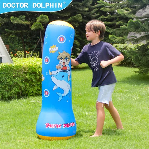 Buy Doctor Dolphin Inflatable Kids Punching Bag Fitness Sport Play ...