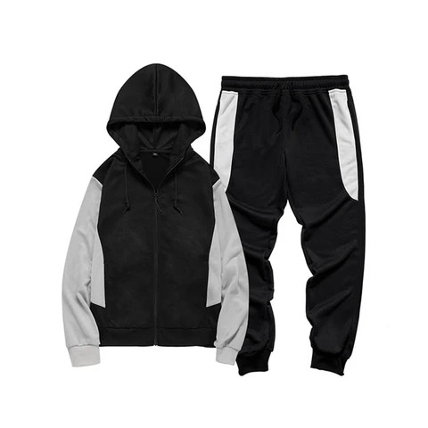 Buy Fashion Design Cotton Custom Logo Color Block Hoodies And Pants Set ...
