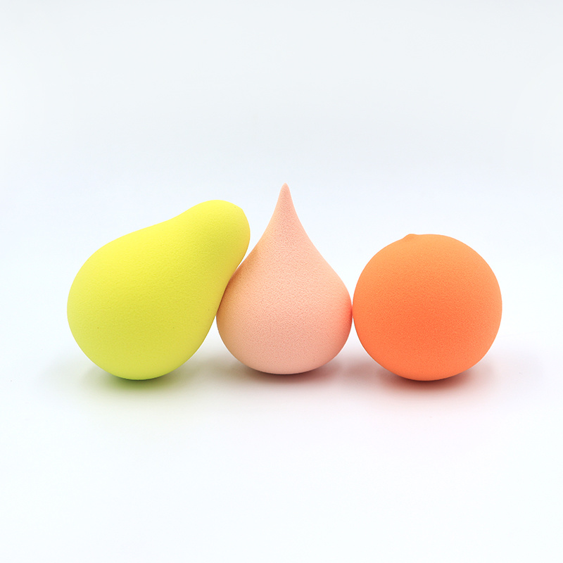 Buy Fruit Shape Makeup Sponge Blender Set Microfiber Custom Logo Non ...
