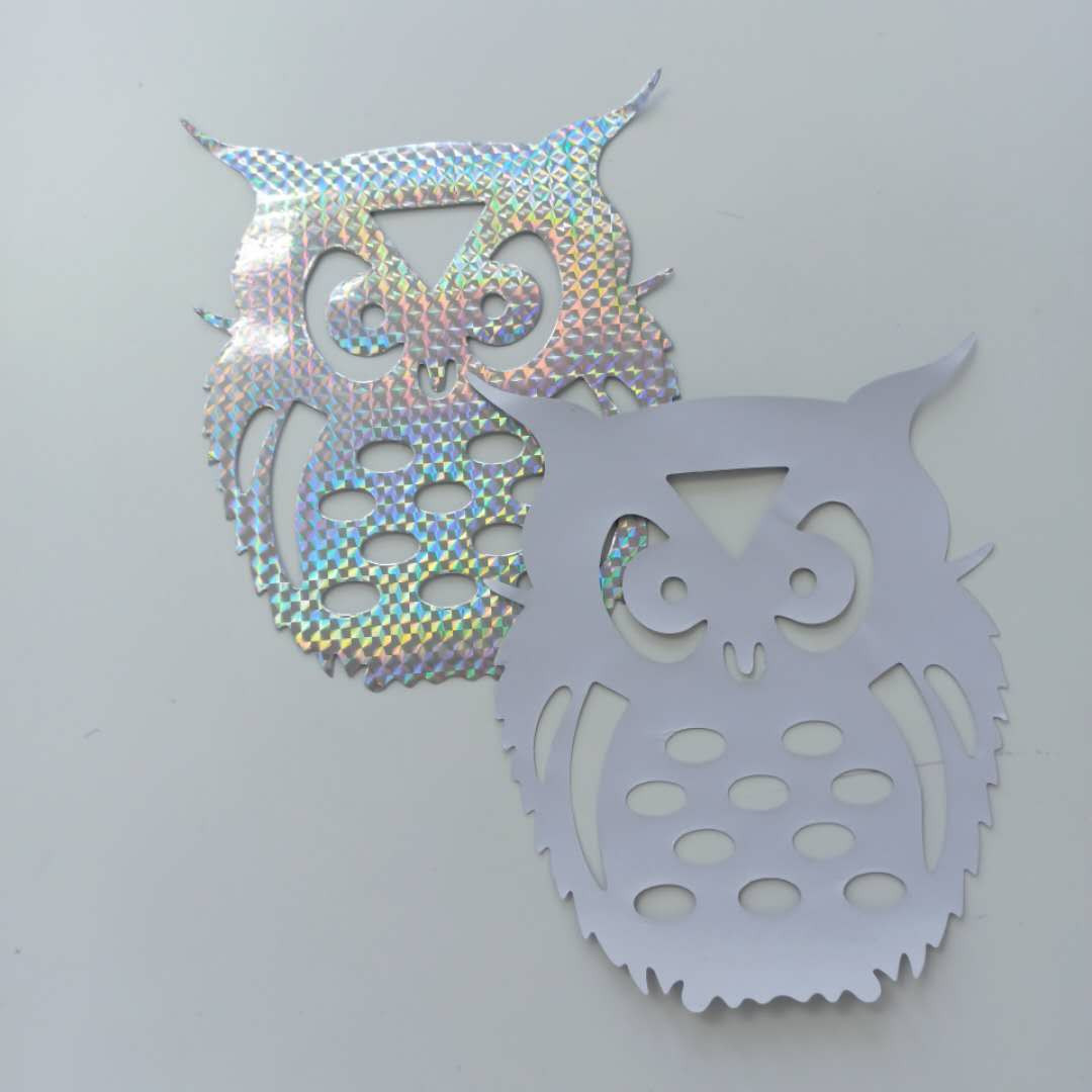 Buy Fuli Bird Repellent Owl Holographic Sticker Back Glue Pest Control ...