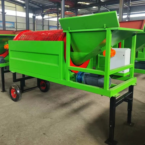 Buy High Efficiency Wet Type Rotary Move Drum Trommel Screen For ...