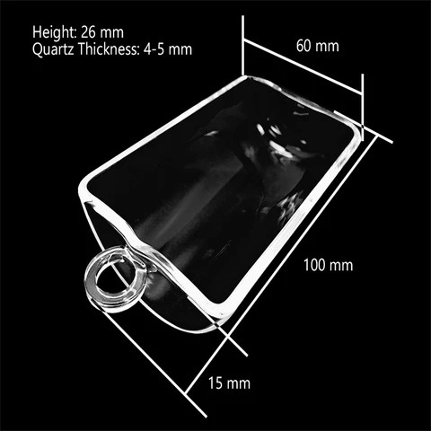 Buy High Transparent Quartz Boat High Purity Quartz Boat High ...