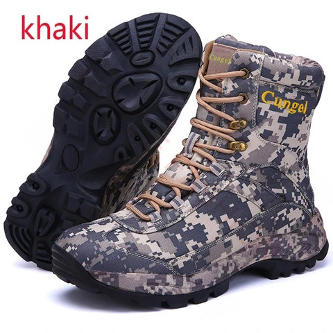 Buy Hiking Boots Men Outdoor Largesize Boot Men Shoes Work Safety Shoe ...