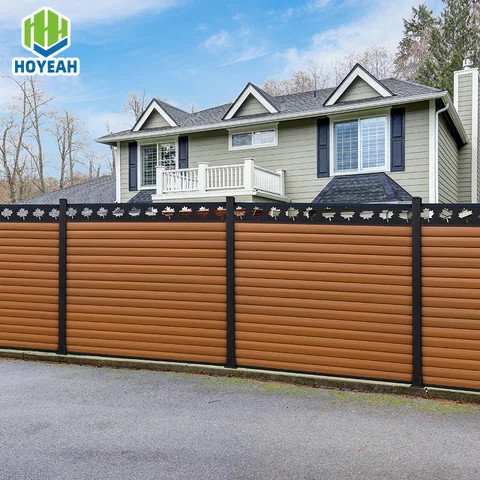 Buy Hoyeah 202204 Wpc Fence Outdoor Aluminium Alloy Column Co-extrusion ...