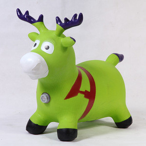Buy Kids Inflatable Bouncing Reindeer Animal Jumping Toys For Children ...