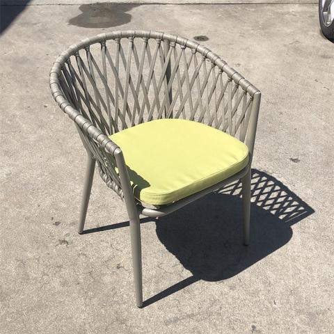 Buy Knitted Aluminium Digging Rope Chair Patio All Weather Outdoor ...