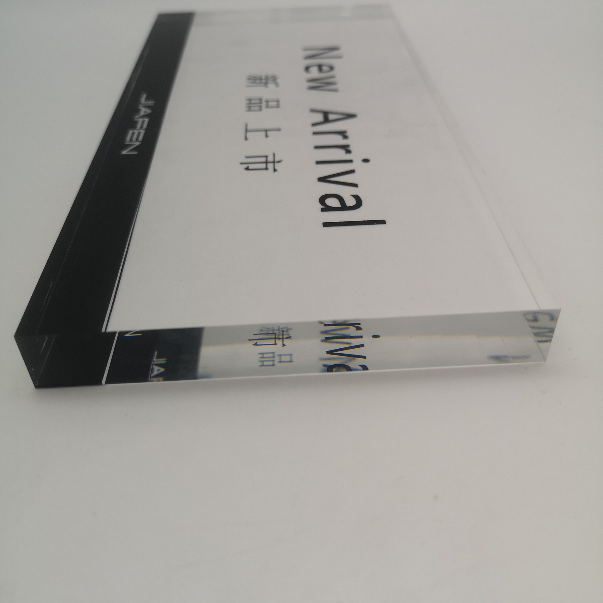 Buy Logo Acrylic Block Acrylic Engraved Printing Silk Screen Sticker ...