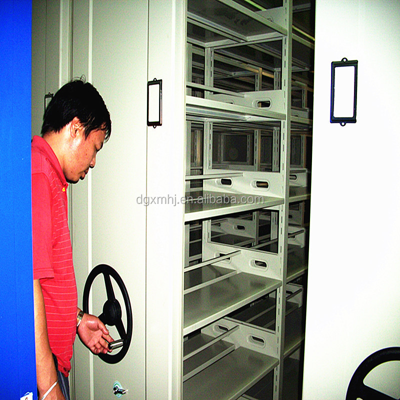 Buy Mass Mechanical Movable Metal Library Shelving from Dongguan ...