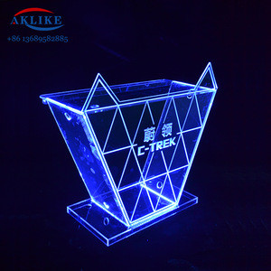 Buy Modern Led Dj Table Bar Furniture Glass Acrylic Led Dj Booth With ...