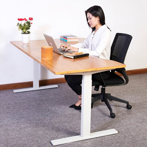 Buy Modern Office Furniture Height Adjustable Bamboo Office Desk from ...