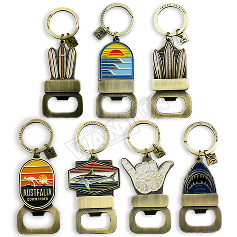 Buy Personalized Bulk Cute Metal 3d Beer Bottle Opener Key Chain Custom ...