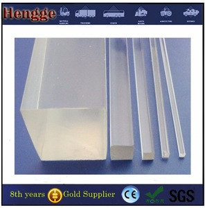 Buy Polycarbonate Rod, Square Clear Acrylic Rod, Clear Plastic Square ...