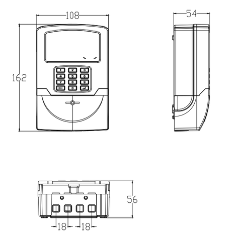 Buy Professional Design Prepaid Keypad Single Phase Digital Energy ...