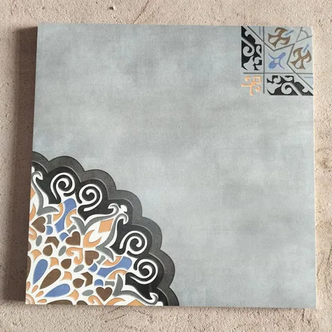 Buy Rangoli Pattern Ceramic Digital 400*400mm Floor Tile 12mm Thickness ...