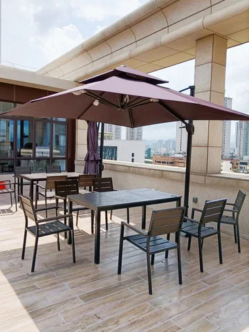 Buy Restaurant Dining Room Table Outdoor Garden Plastic Wood ...