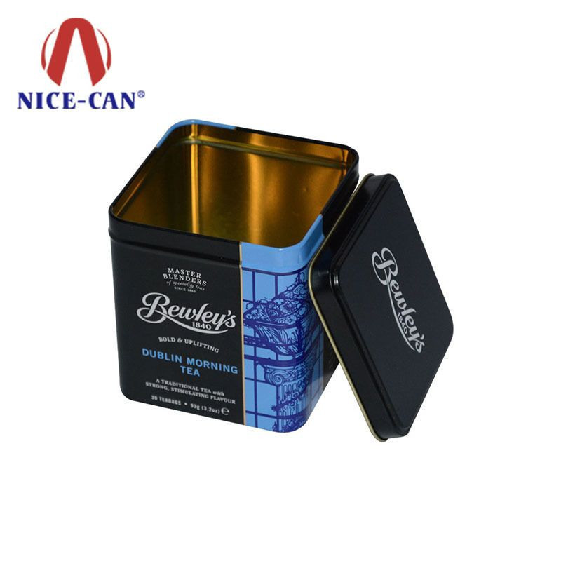 Buy Customized Metal Tea Tin Can Packaging Square Tea Tin Canister from ...
