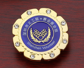Buy High-end Diamond-encrusted Badges from Jiangxi Sanjia Arts and ...