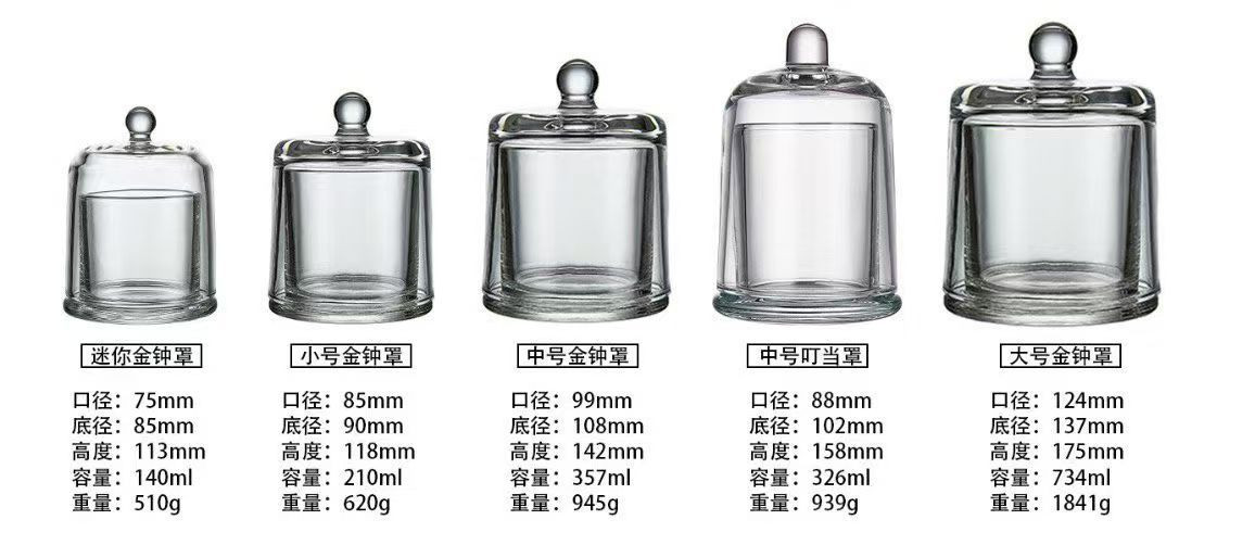 Buy Luxury Costom Logo Customizable Glass Candle Holder Candle Jar ...