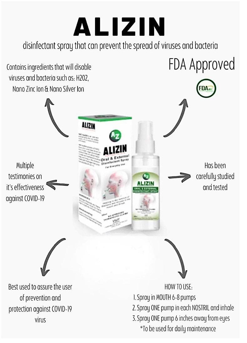 Buy Alizin Oral Spray from Skin de Ceragen (SdC) Limited, South Korea ...