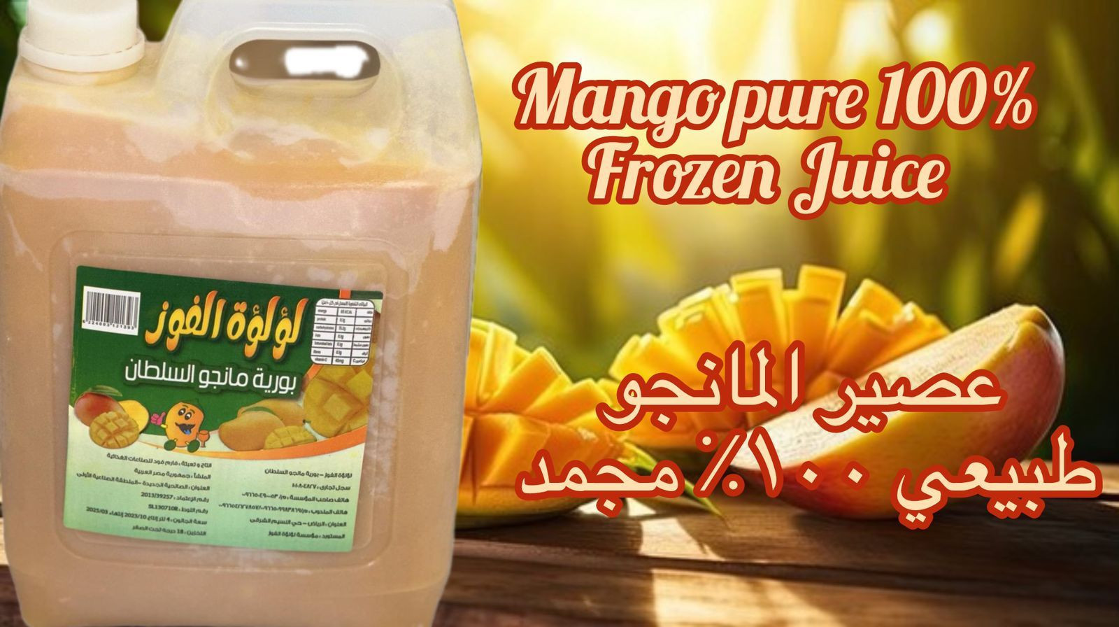 Buy Frozen Mango Pure 100% from Winning Pearl, Egypt | Tradewheel.com