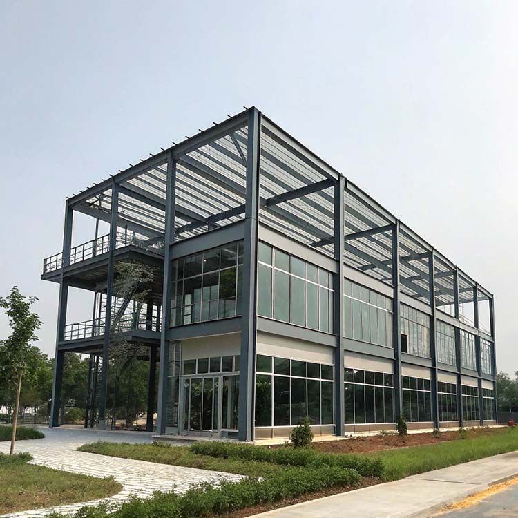 Buy Multilayer Steel Factory Building 3-floor Steel Frame House Metal ...