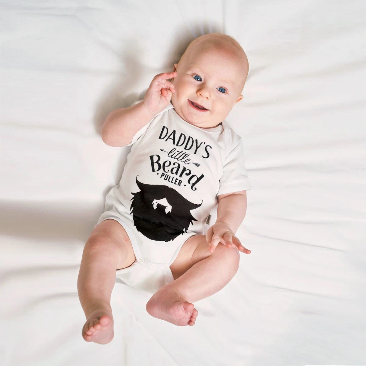 Buy Little Beard Puller Romper from Nine Months Sober, USA | Tradewheel.com