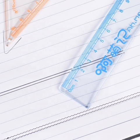 Buy 15cm 4pcs Geometry Ruler Set Math Set Plastic Ruler Sets ...