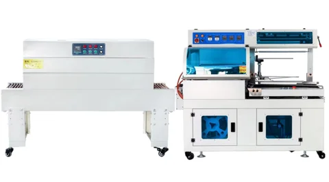 Buy Automatic Sealing, Cutting And Shrinking Machine Multi-cups Packing ...