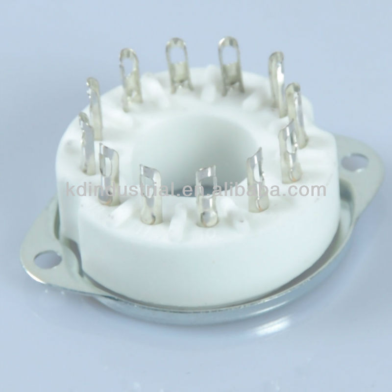 Buy Ceramic Tube Socket 12pin Dg7-32 Crt Pmt 5up1 Valve B12a Base from ...