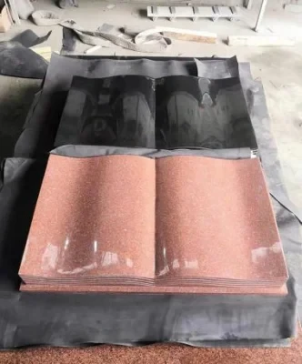 Buy Colorful Granite Book Shape Headstone Monument Memorial Tombstone ...