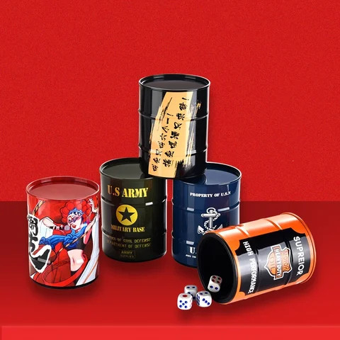 Buy Creative Oil Barrel Custom Dice Cup Household Commercial Dice Dice ...