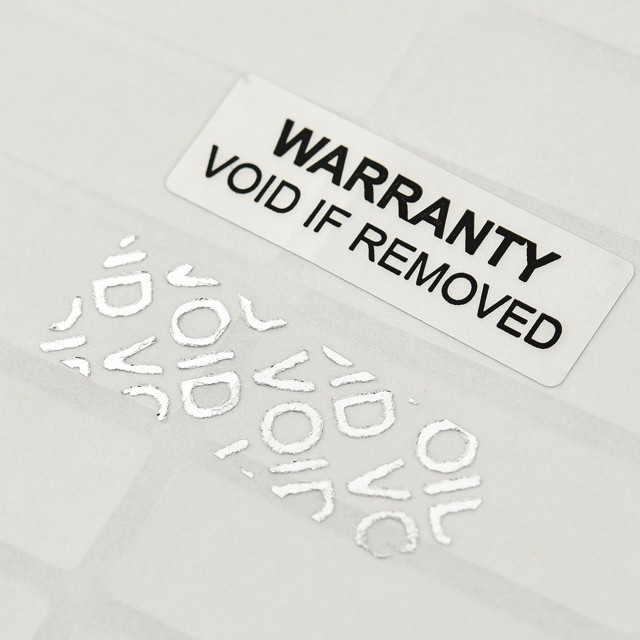 Buy Custom Adhesive Warranty Invalid Sticker Label Printing Security ...